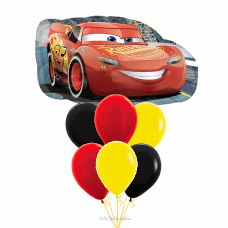 [Cars 3] Cars Lightning McQueen Balloon Bouquet (7pcs) - Customised ...