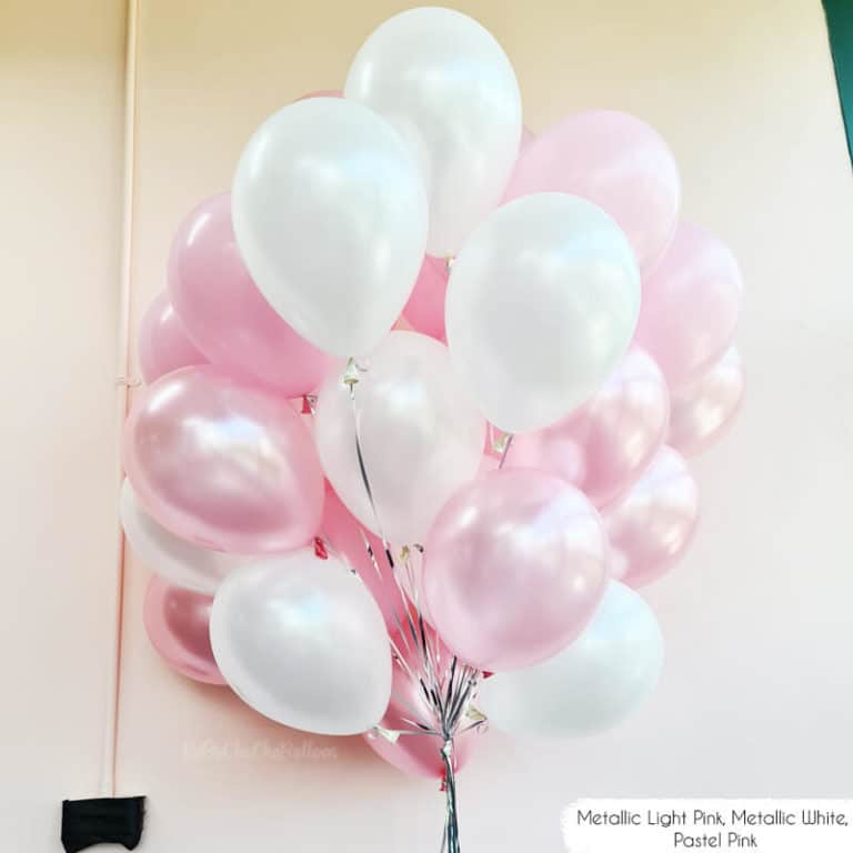 [Helium Balloon Bundle] - Rose Gold - Customised Helium Balloon ...