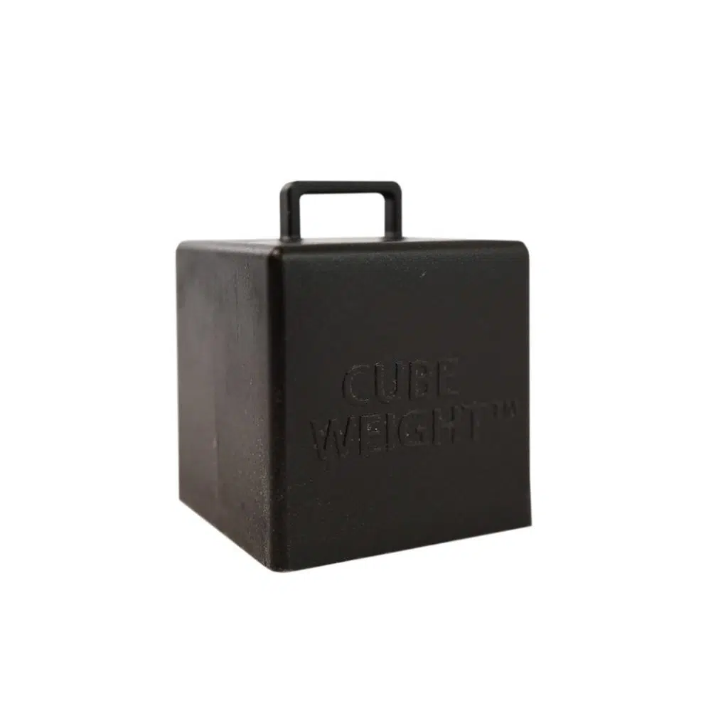 Balloon Weight - 65G Cube Weight (Black) - Customised Helium Balloon ...