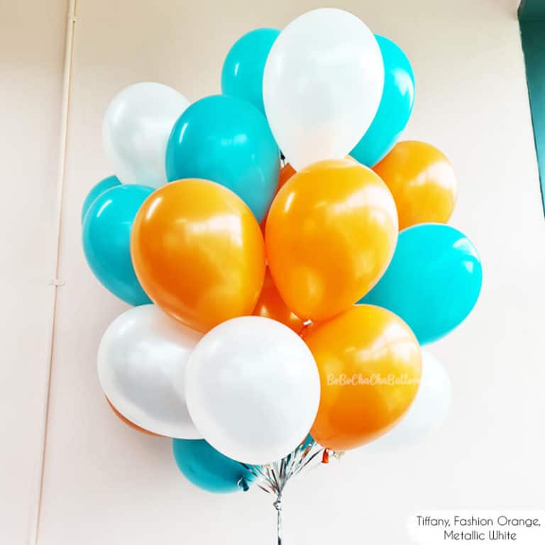 [Helium Balloon Bundle] - Tropical Citrus - Customised Helium Balloon ...