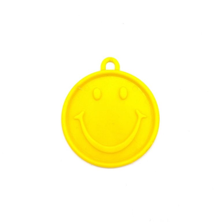 Balloon Weight - 8G Flat Circular Weight (Happy Smiley Face - Yellow ...