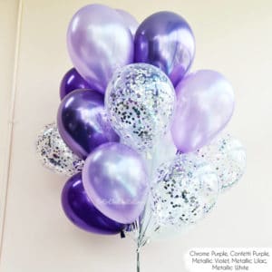 [Helium Balloon Bundle] - Purple Cottage - Customised Helium Balloon ...