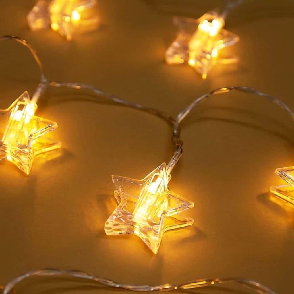 LED Photo Clips Star Fairy lights - Warm White (Battery-operated ...