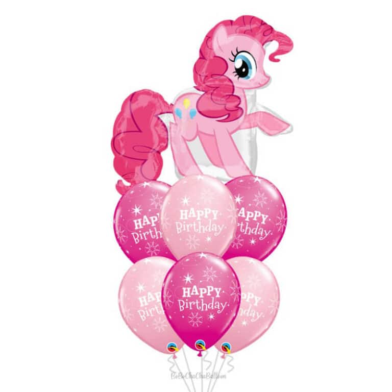 [My Little Pony] Pinkie Pie Balloon Bouquet (7pcs) - Customised Helium ...
