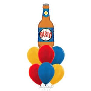[Birthday] Party Beer Bottle Balloon Bouquet (7pcs) - Customised Helium ...
