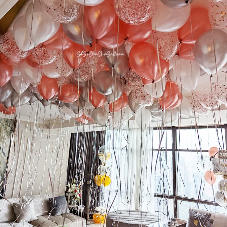 [Helium Balloon Bundle] - Natural Blush - Customised Helium Balloon ...