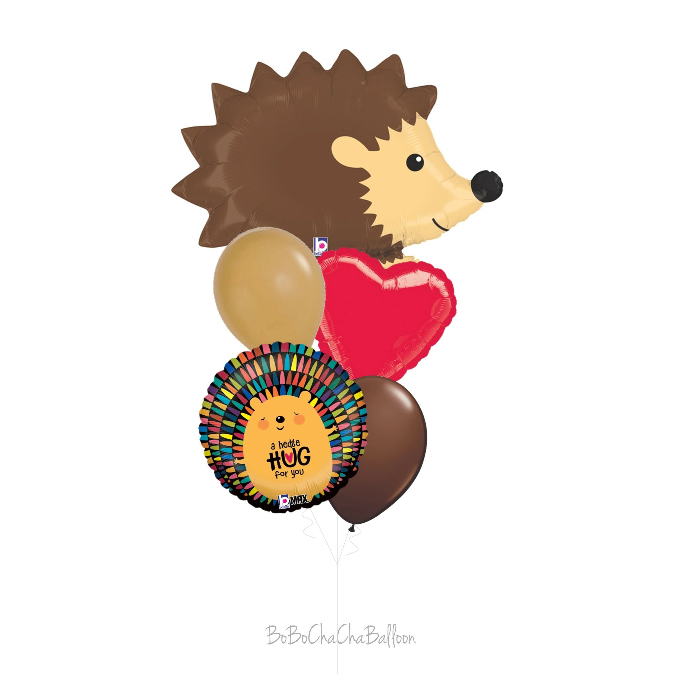 [Animal] Hedgehog Hug for you Mixed Balloon Bouquet - Customised Helium ...