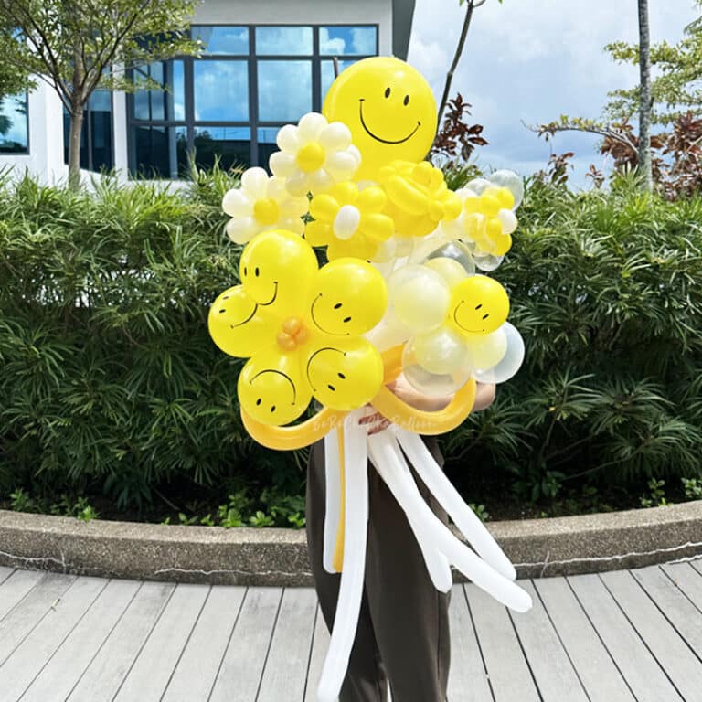 [Flower Balloon Sculpture] - A Million Smile - Customised Helium ...