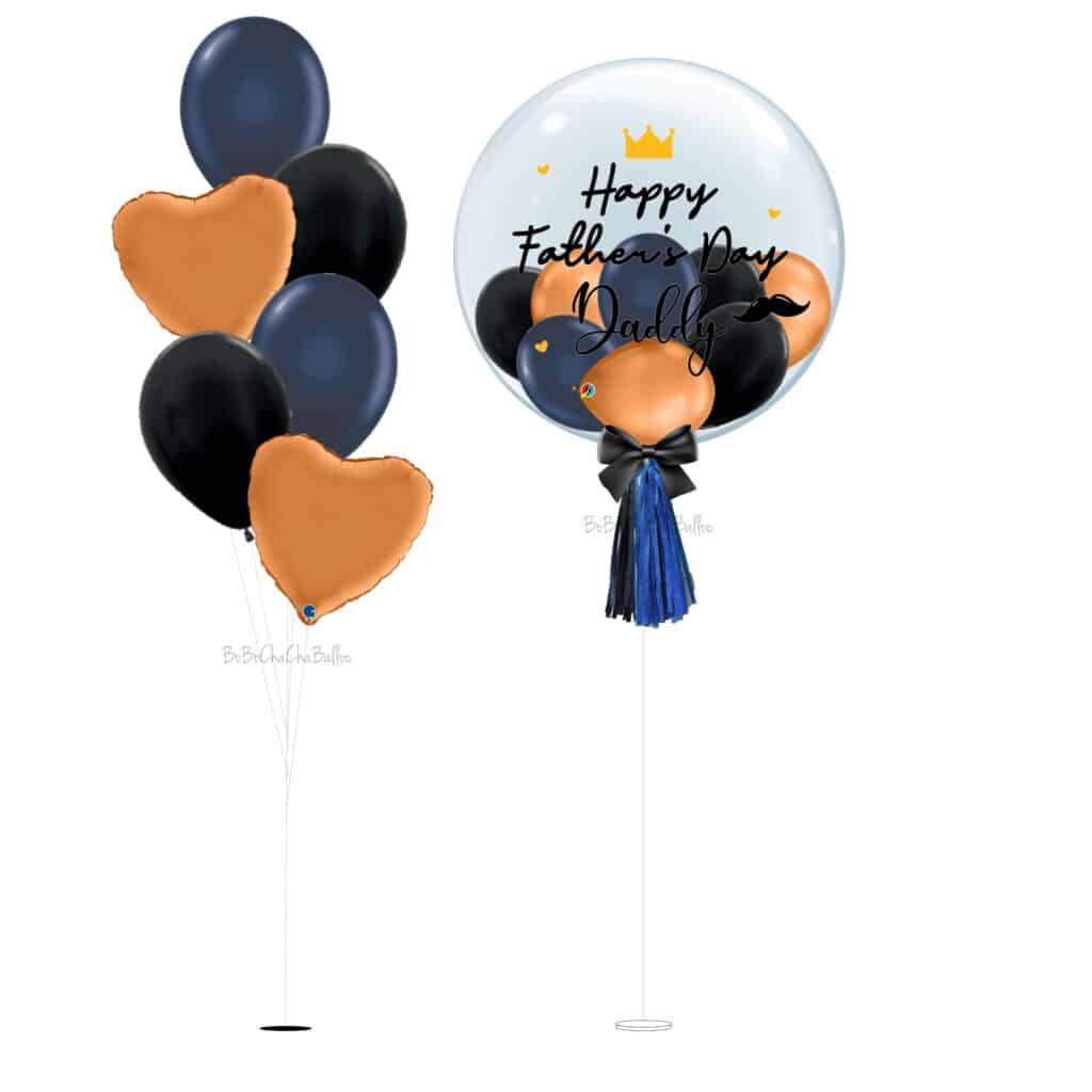 [Father Day] Happy Father's Day Daddy 24″ Bubble Balloon Set - Copper ...