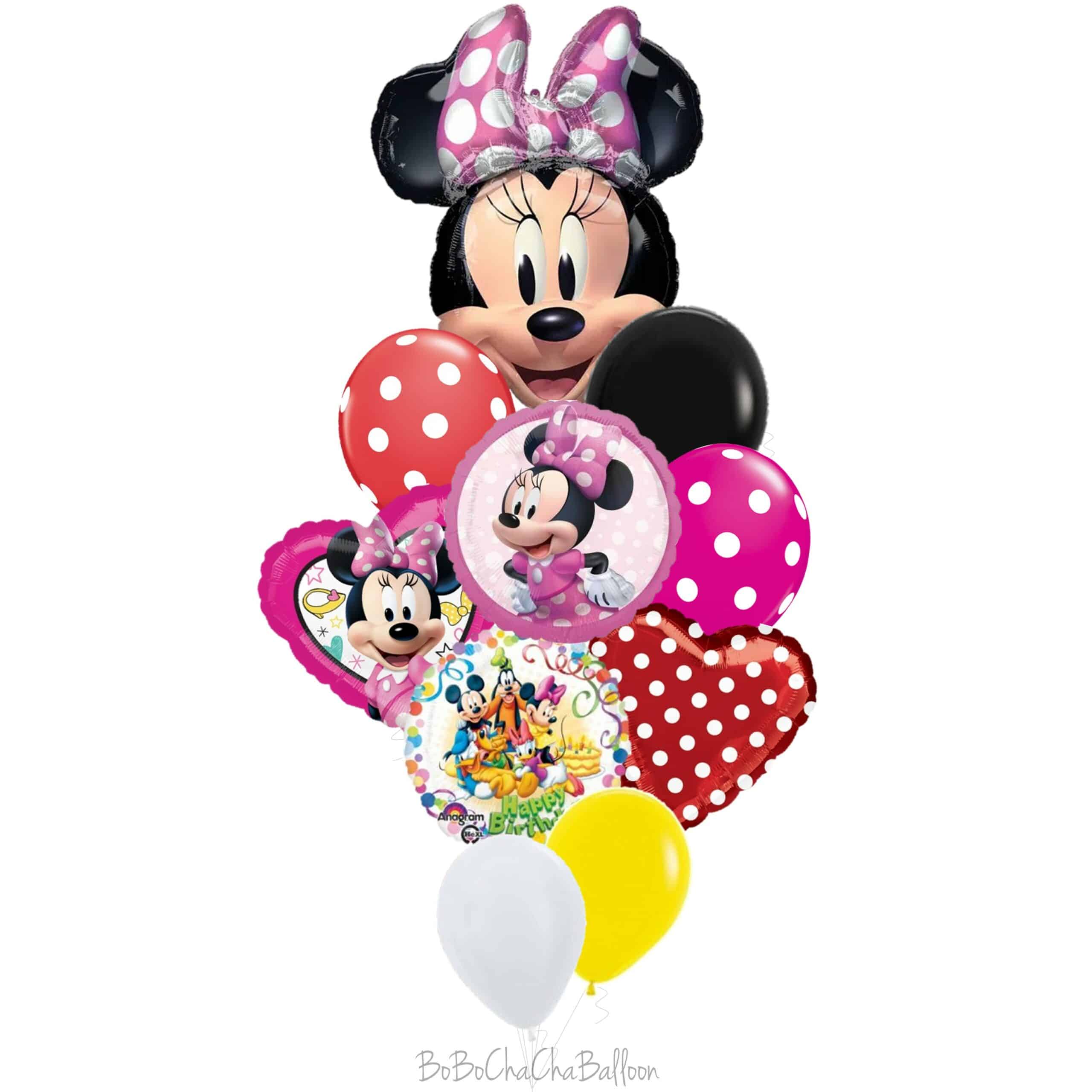 [Minnie] Minnie Mouse Full Body Giant Mixed Balloon Bouquet (10pcs ...