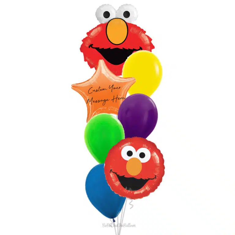 [Sesame Street] Elmo Head Mixed Balloon Bouquet (7pcs) - Design 2 ...