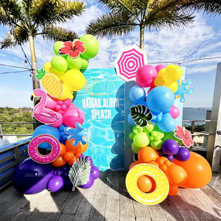 [Balloon Garland Backdrop] Summer Splash Theme Balloon Setup ...