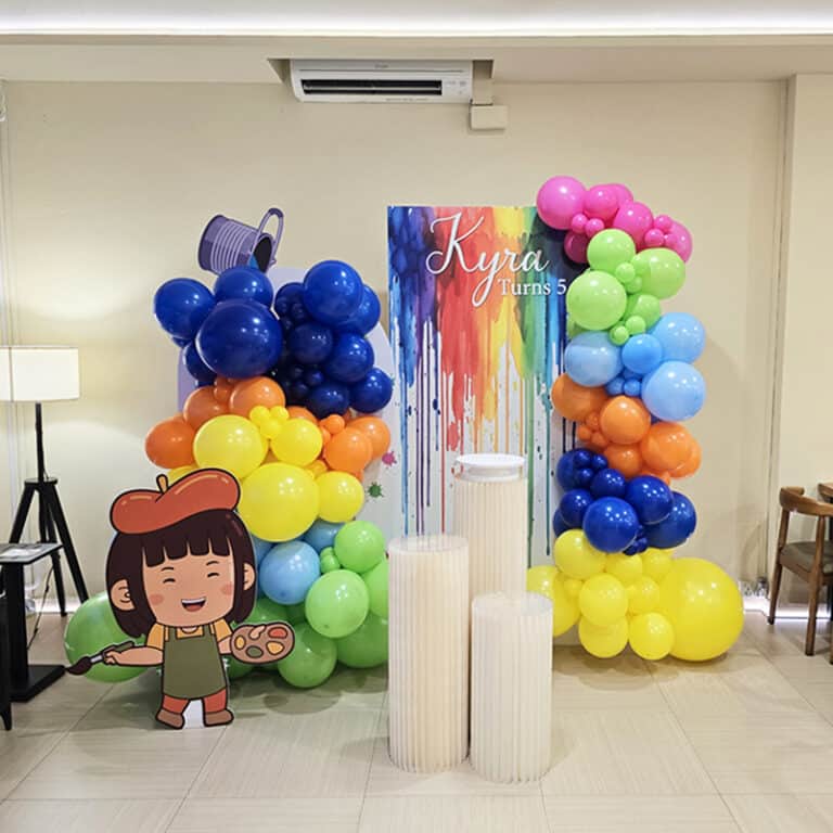 [Balloon Garland Backdrop] - Vibrant Art - Customised Helium Balloon ...
