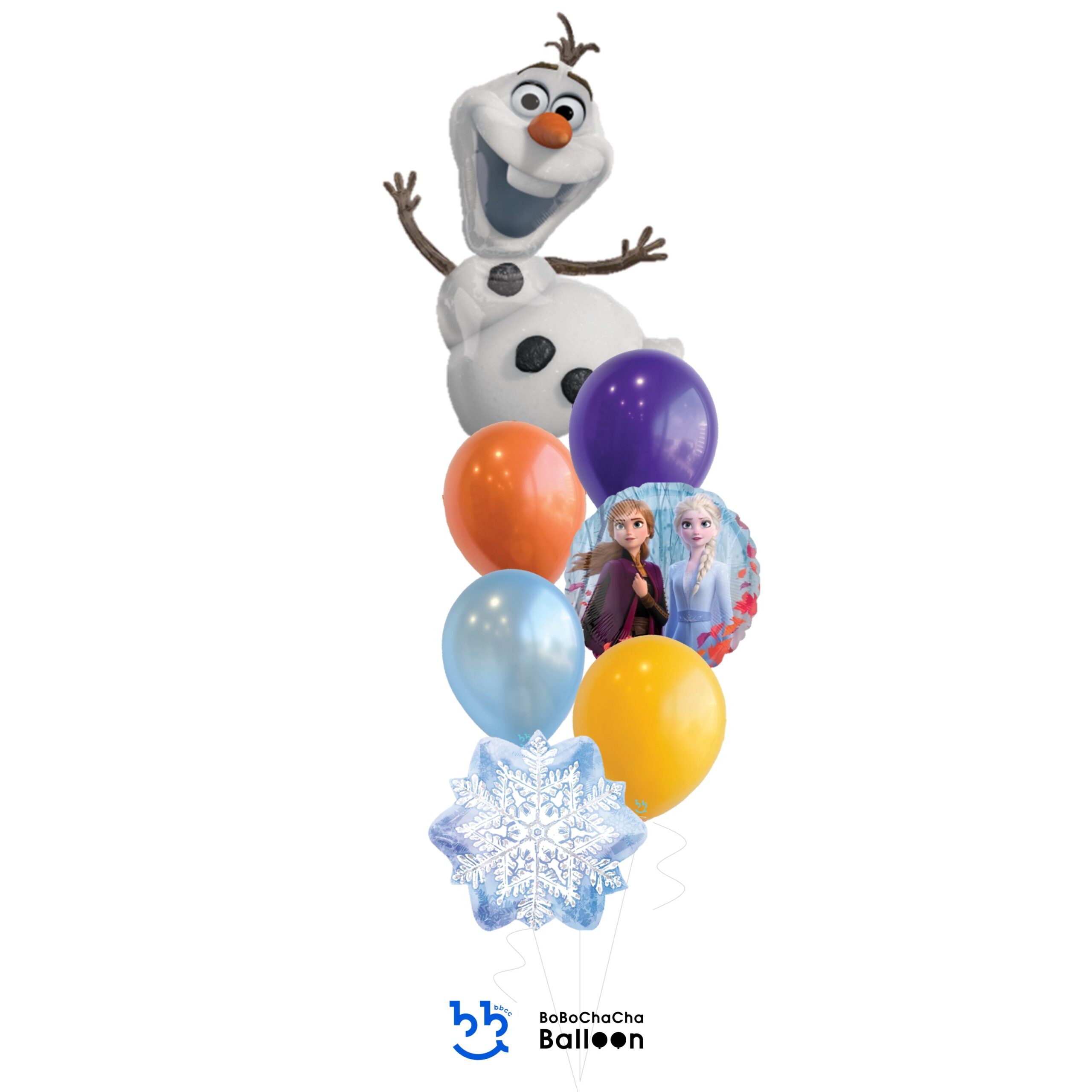 [Frozen] Disney Frozen Olaf Mixed Balloon Bouquet (7pcs) - Customised ...
