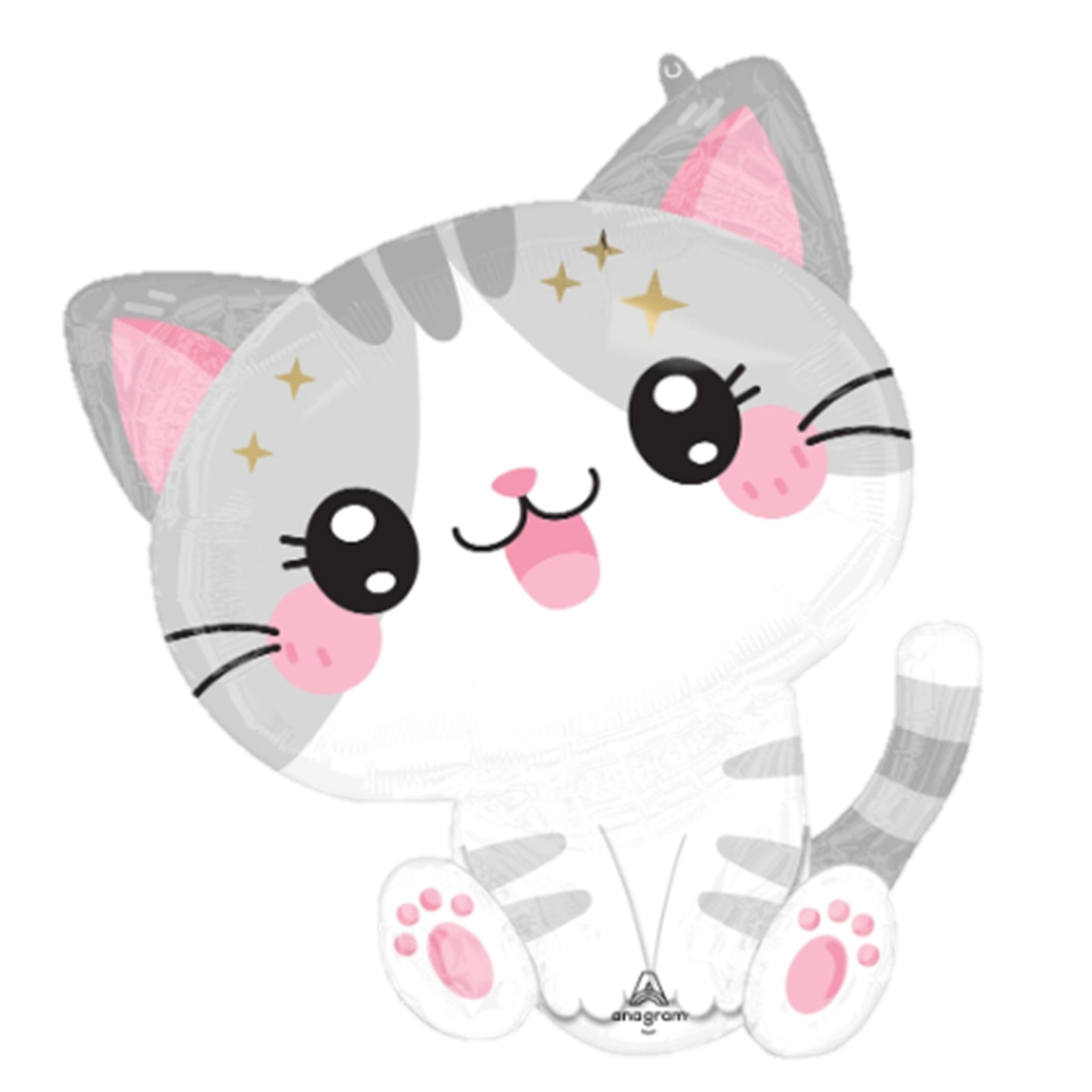 [Animal] 24inch Kawaii Kitty Foil Balloon - Customised Helium Balloon ...